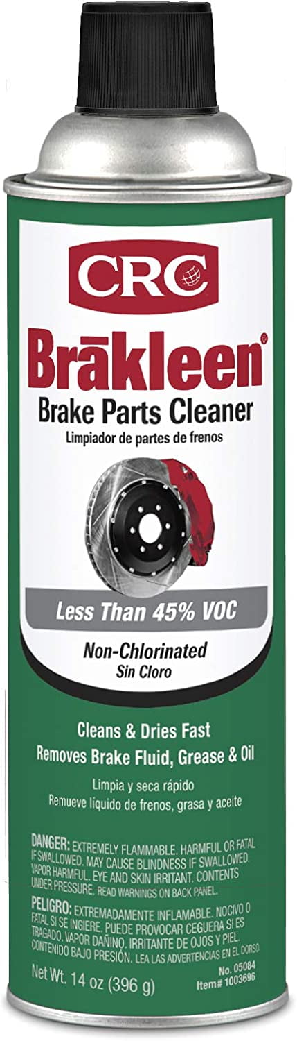 CRC 05084 Brakleen Non-Chlorinated Brake Parts Cleaner, 14 oz. (Pack of ...