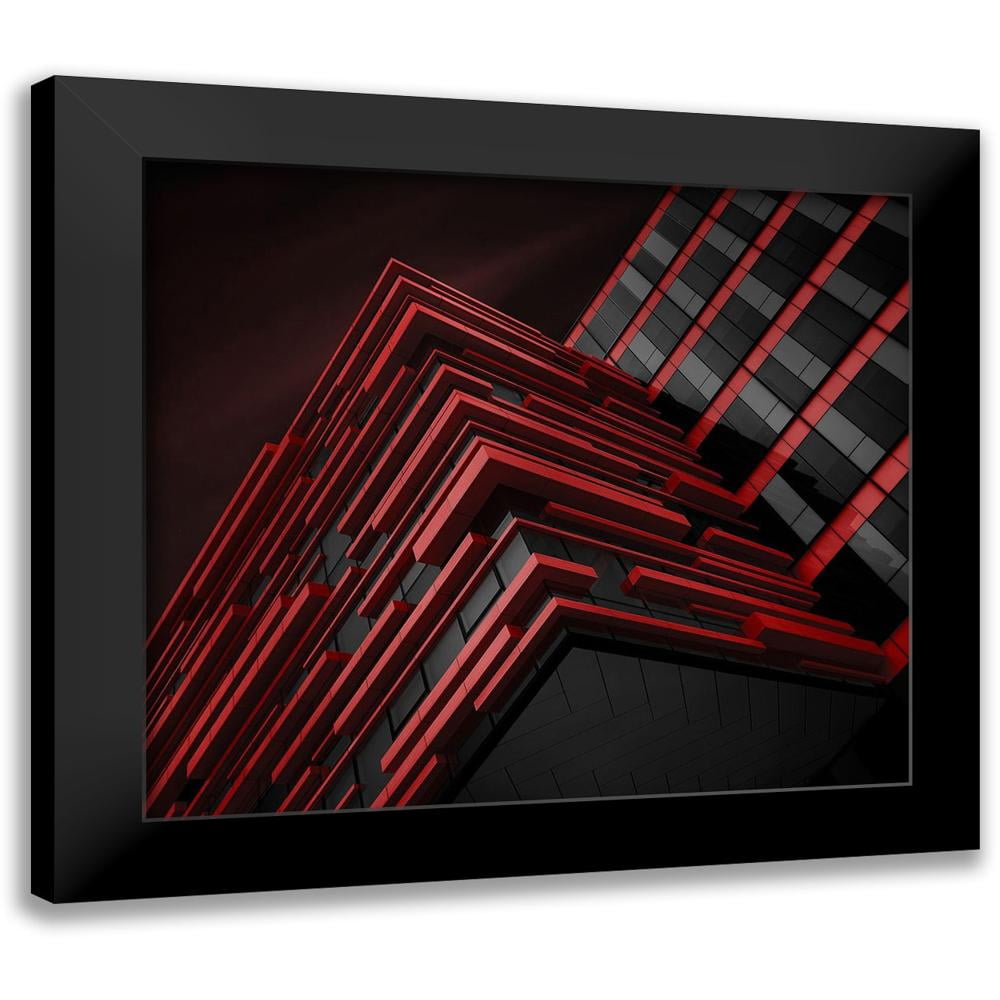 Jonas, Nadav 22x20 Black Modern Framed Museum Art Print Titled - Blood ...