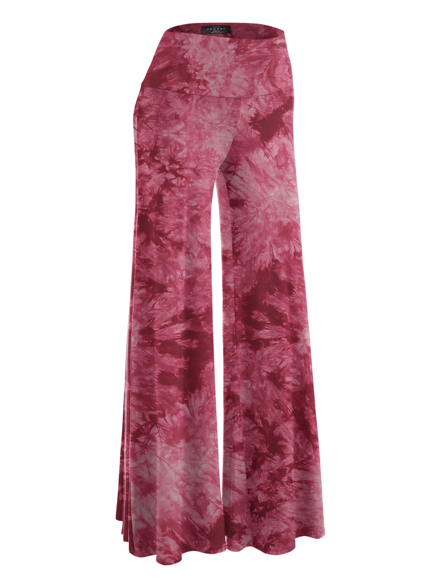 Made By Johnny Womens Chic Tie Dye Palazzo Pants Xxl Wine
