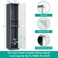 MIIIKO Metal Locker for Gym, School, Office, 71" Metal Storage Locker ...