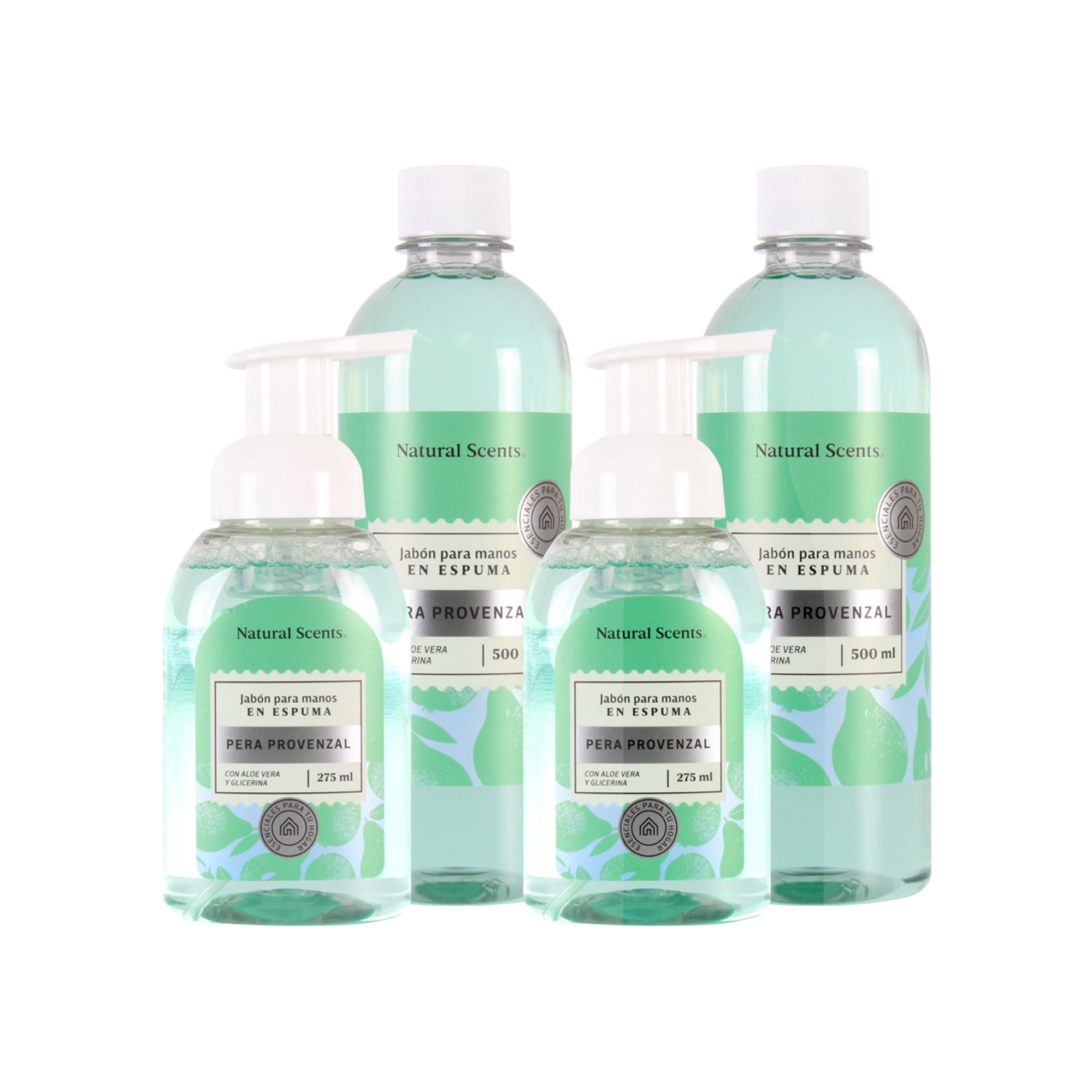 Kit de Jabón en Espuma y Refill Para Manos Pera Provenzal Natural ...
