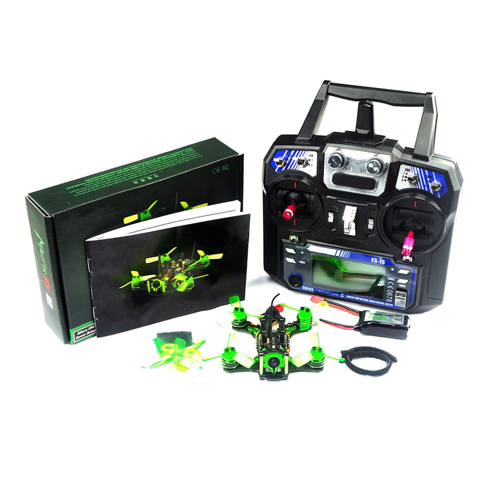 Mini FPV de cuatro ejes sin escobillas a través de RTF configurado para ...