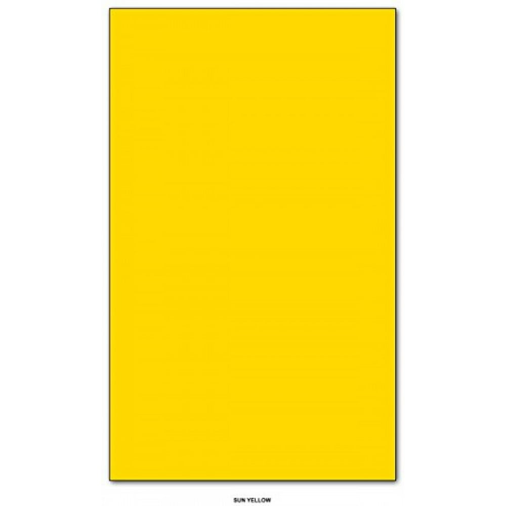 Sun Yellow - Bright Color Card Stock Paper Legal Size 8.5" X 14" Pack ...