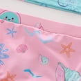 Big Girls Swim Suits Cartoon Three Piece Suitable For Children And ...