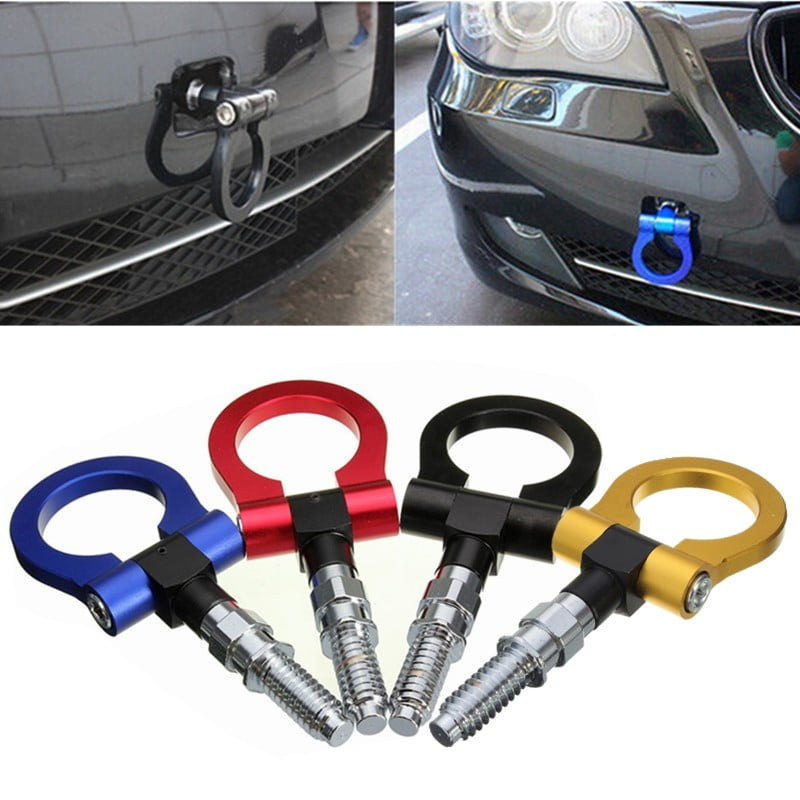 Auto Trailer Hook Racing Tow Towing Ring Kit Universal Front Rear