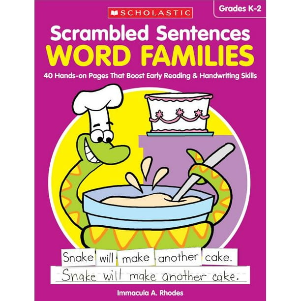 Scrambled Sentences: Scrambled Sentences: Word Families : 40 Hands-On ...