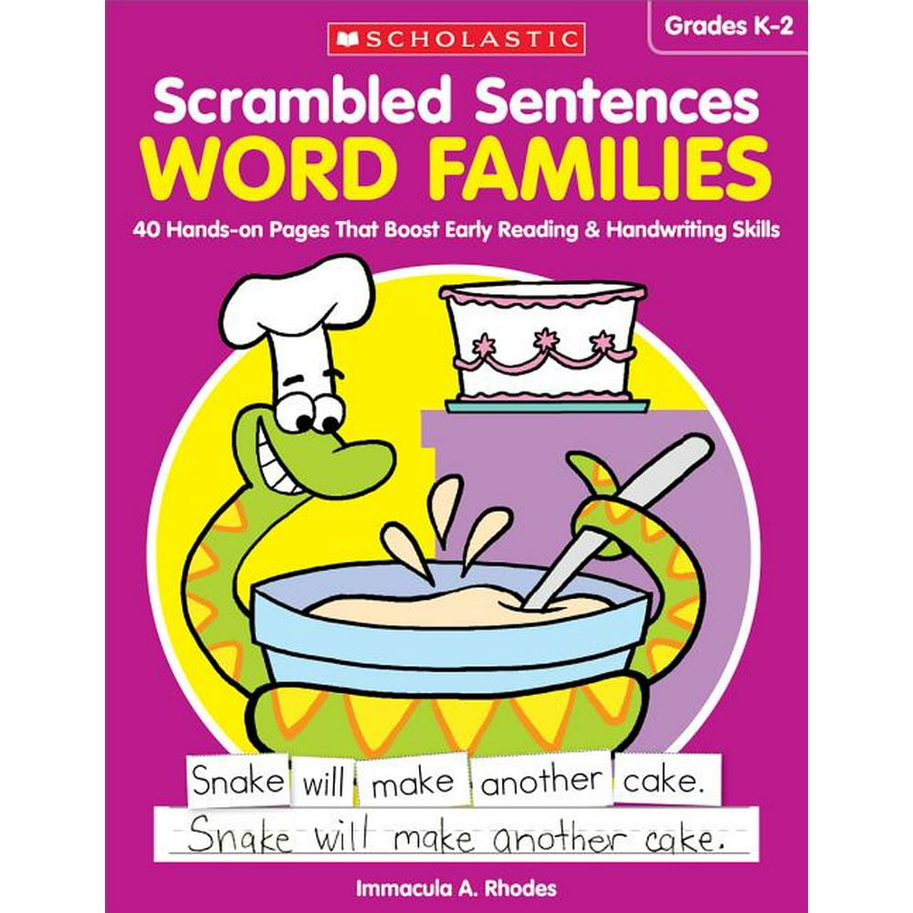 Scrambled Sentences: Scrambled Sentences: Word Families : 40 Hands-On ...