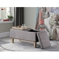 17" in GREY SEAT FLIP STORAGE BENCH w/ UNFINISH LEGS - Walmart.com