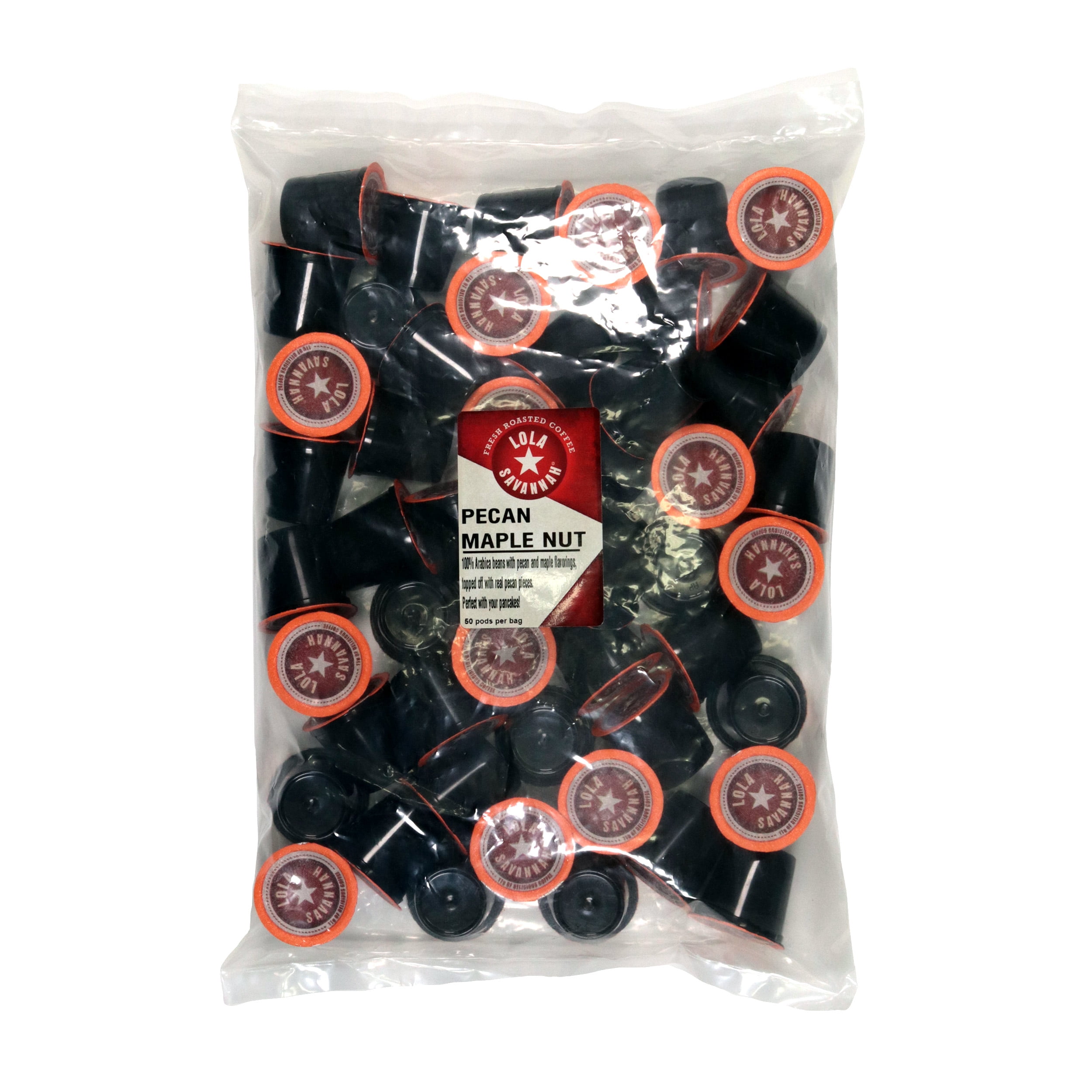 Lola Savannah Pecan Maple Nut Coffee Pods - Caffeinated 50 Count ...