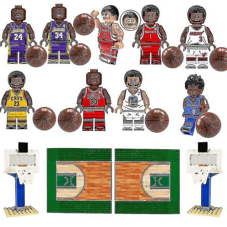 Nba Basketball Building Block Set Basketball Star Kobe Jordan ...