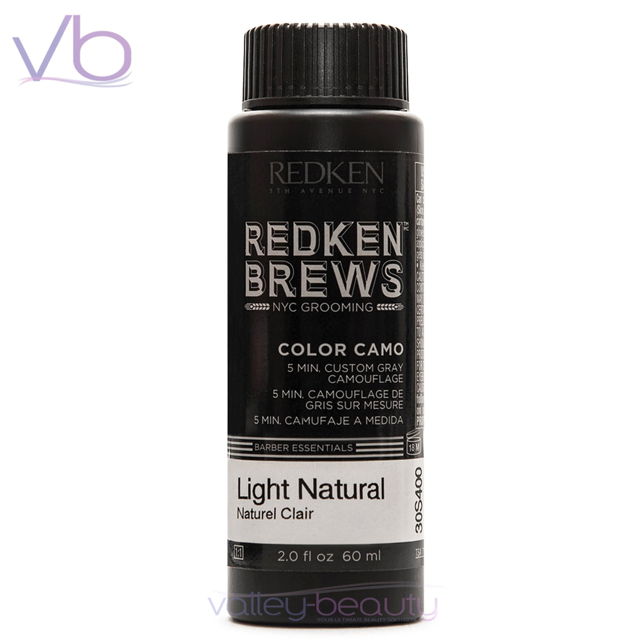 Redken Brews For Men 5 Minute Color Camo, Light Natural Shade for Grey ...