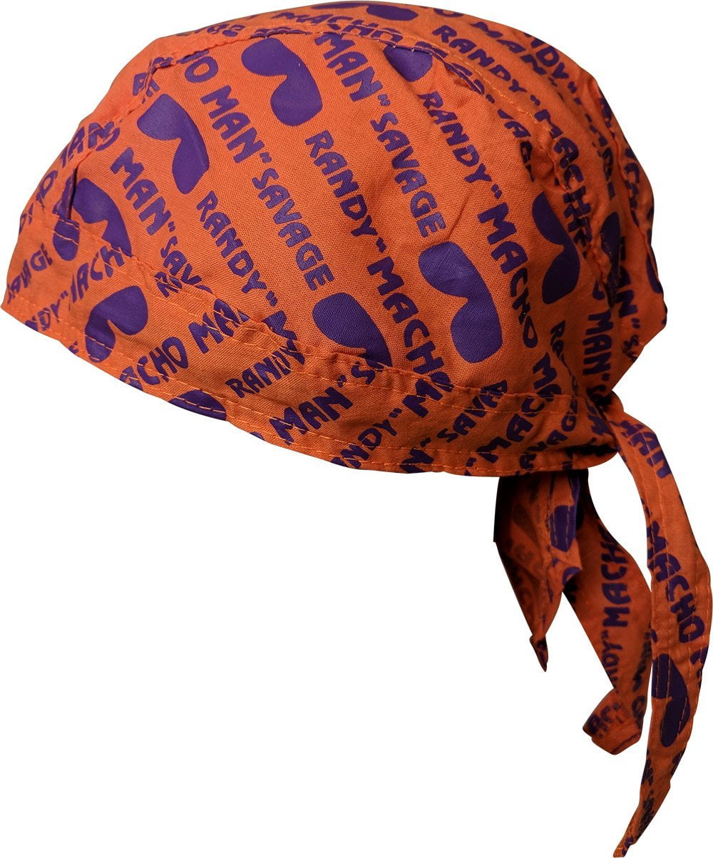 Bandana Skull Cap Doo Rag for Macho Man Randy Savage Costume Orange ...