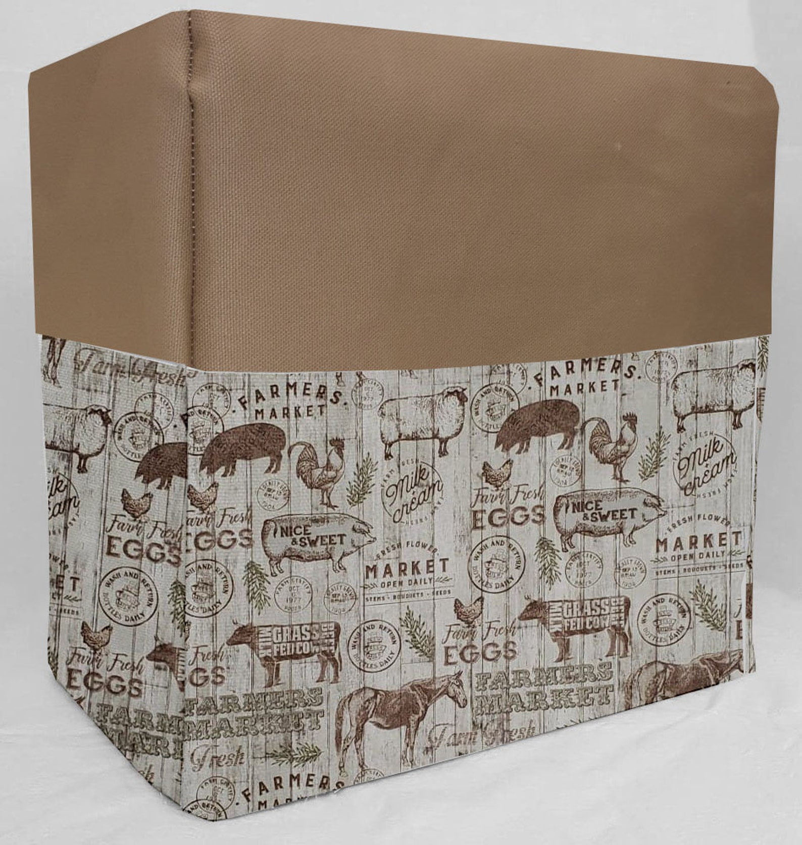 Canvas Farmers Market Bread Machine Cover by Penny's Needful Things ...