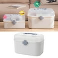 Household Family Medicine Plastic Storage Box Double Layer First Aid ...