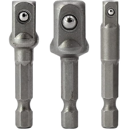3 Piece Hex Nut Adapter Plug Screwdriver Adapter Socket Socket Nut ...