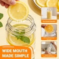 16 oz Wide Mouth Glass Juice Bottles with Stainless Steel , Leakproof ...