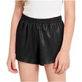 Freshbabe Girls Solid Shiny Cheerleading Gym Shorts Elastic Waist Loose ...