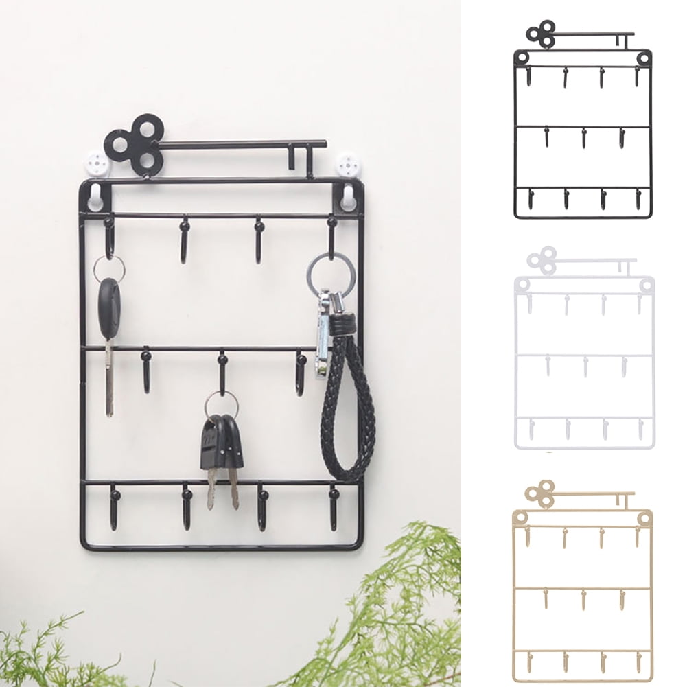 Zhaomeidaxi Wall Mounted Decor Key Holder 11 Hooks Rack Home Office ...