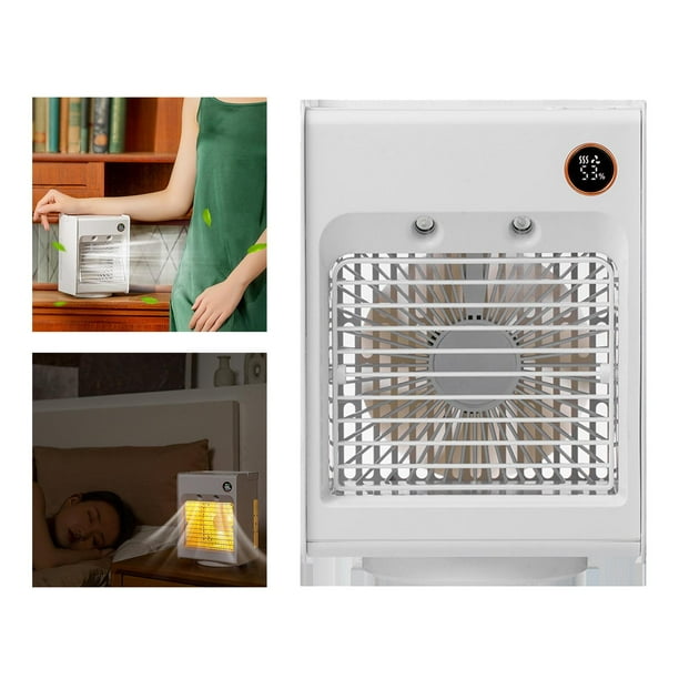 Enfriador de aire, aire acondicionado de refrigeración por agua portátil USB, mini enfriador de ...