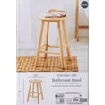 Better Homes & Gardens Round 18in. High Backless Bamboo Bathroom Vanity Stool for Indoor Use ...