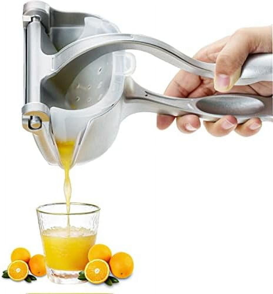 Exprimidor manual compacto de frutas con boquilla guía triangular ...