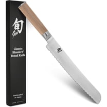 Shun Premier 9" Bread Knife, VG-MAX Core with Damascus Stainless Steel ...