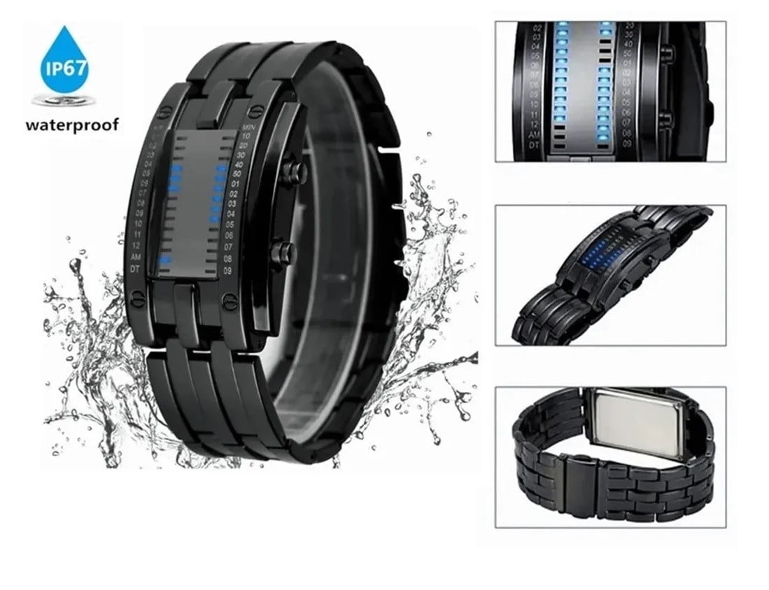 Reloj Electrónico Con Luz Led Para Hombres Malubero Impermeable ...