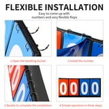 4-Digit Portable Tabletop Scoreboard, Flip Sports Score Keeper for ...