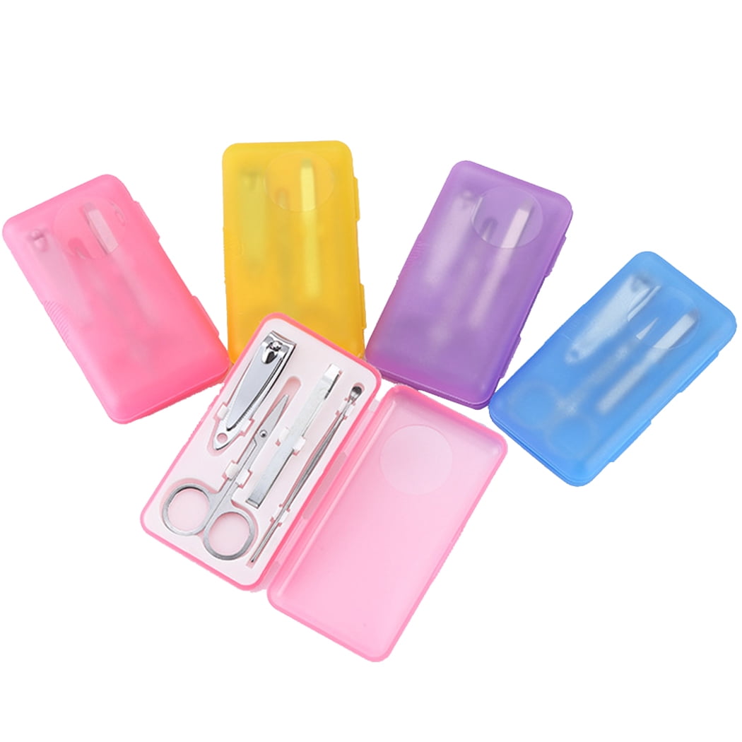 Kapmore 4PCS Manicure Tools Portable Mini Nail Care Set Nail Grooming ...