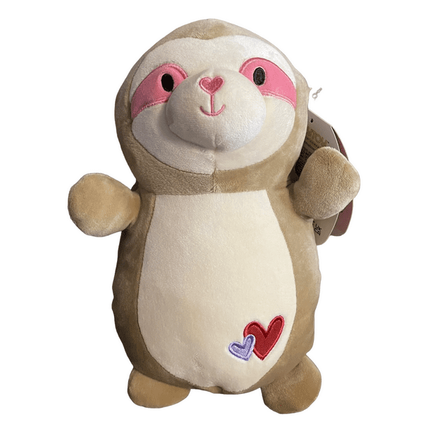 Squishmallow 10 Inch Simon the Sloth Valentine's Hug Mees Plush Toy ...