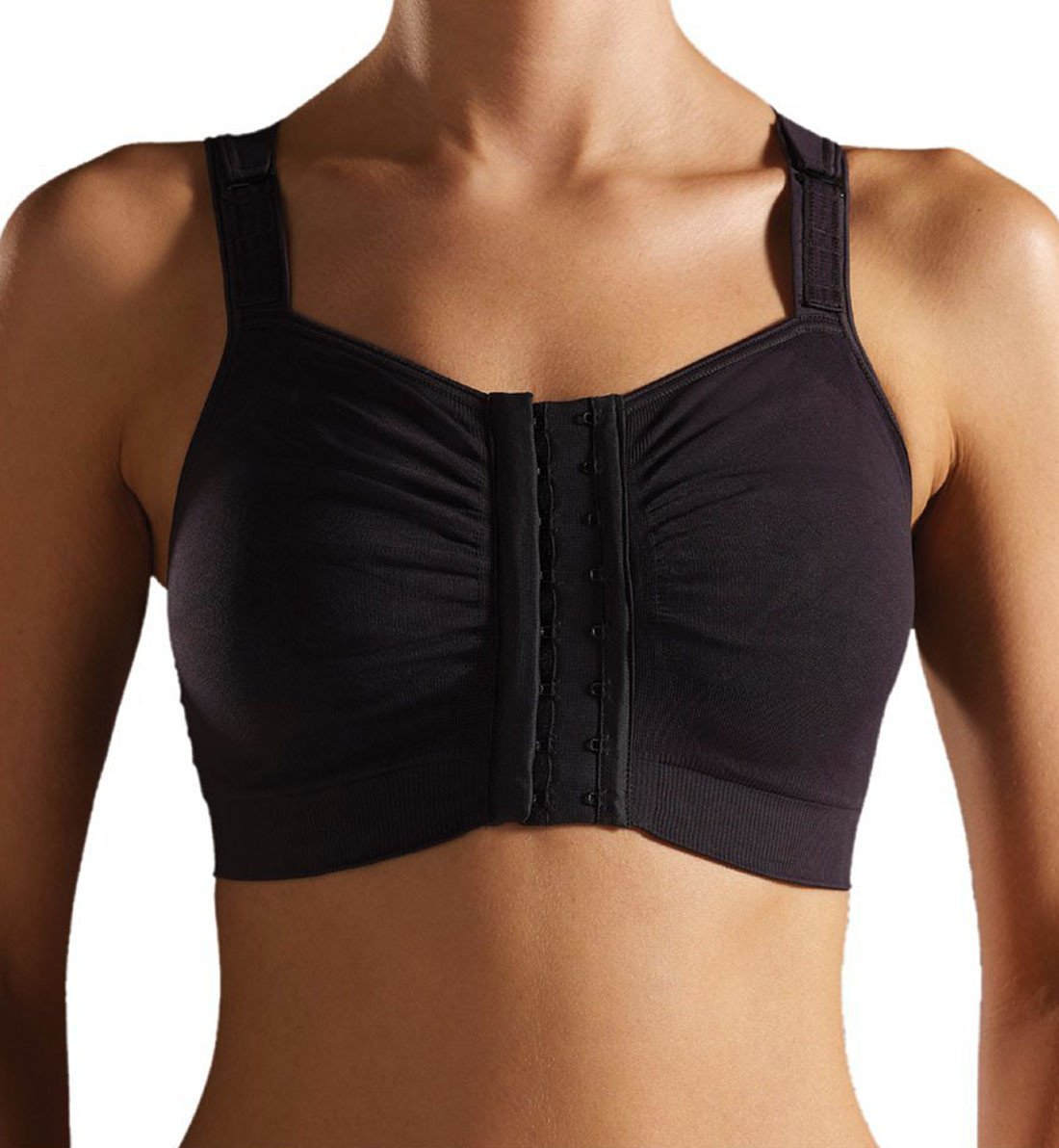 Carefix Mary Front Close Post-Op Bra (3343),XXL,Black - Walmart.com