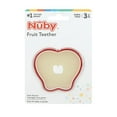 Nuby 100% Silicone Fruit Teether, Apple, 3M+ - Walmart.com