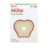 Nuby Silicone Fruit Teether, Apple Shape, Soft and Textured for Baby ...