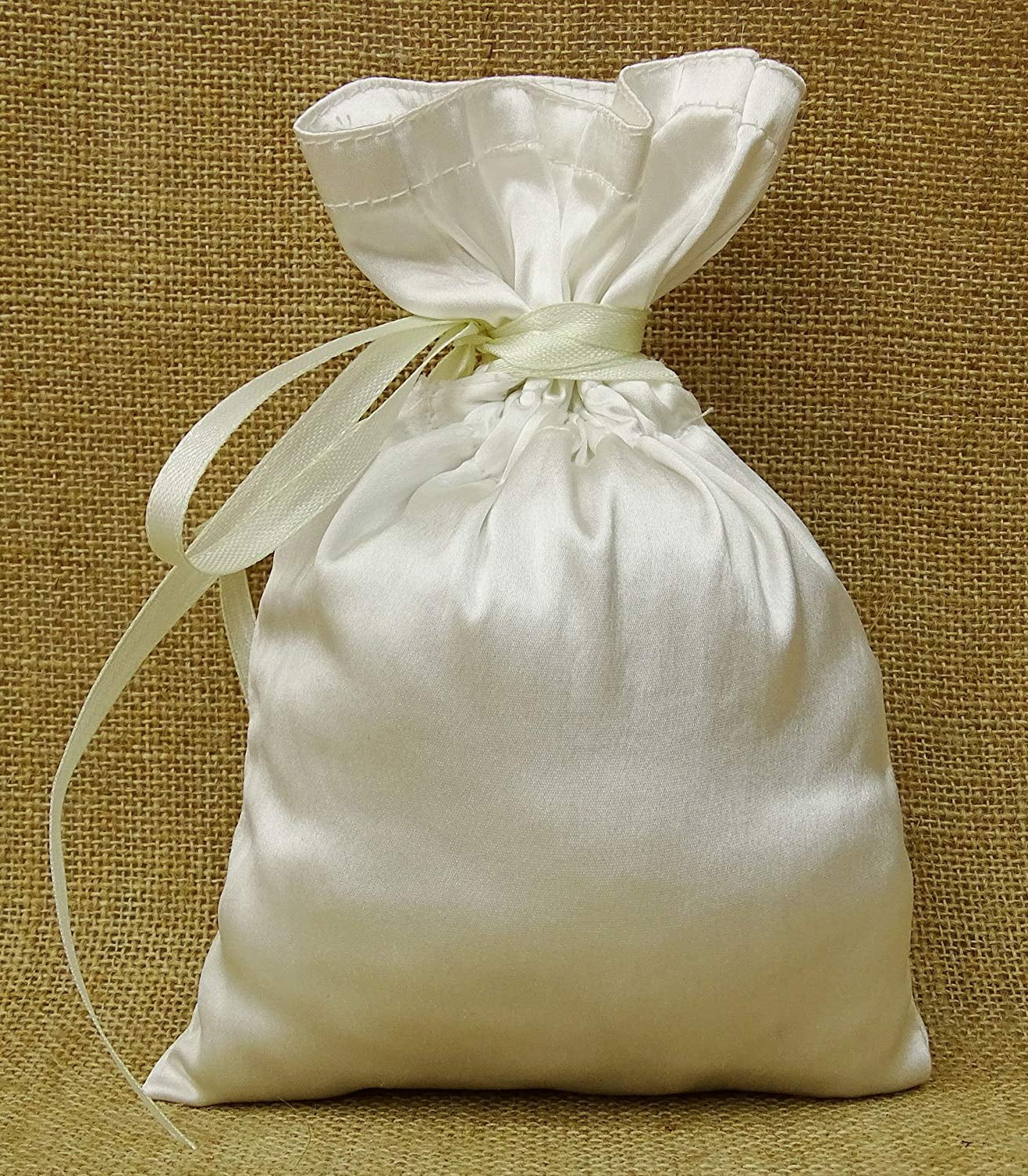 50 Satin Drawstring Gift Pouch Small Wedding Party Favors Bag -5" x 7 ...