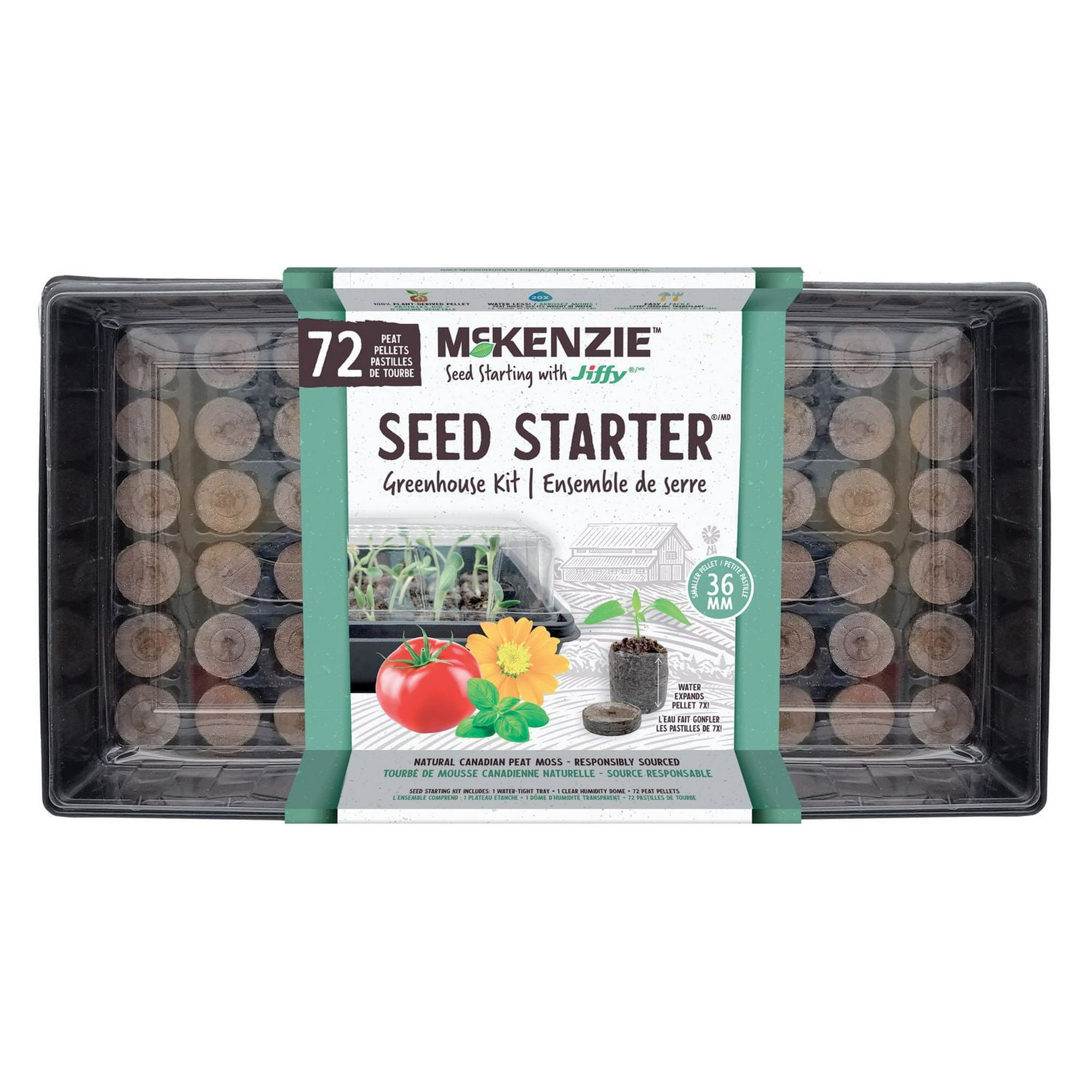 Click here for Mckenzie Seeds Mckenzie W Jiffy Greenhouse 72 36mm... prices