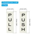 Uxcell 6x2" Push Pull Door Sign, 2 Pairs Acrylic Self-Adhesive Back ...