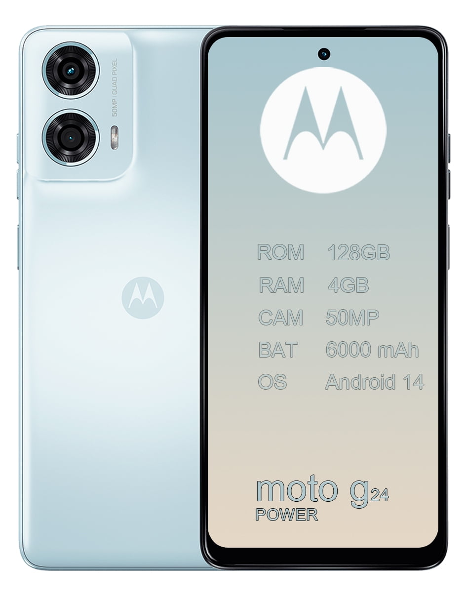 Motorola Moto G24 Power 128GB 4GB Glacier Blue | Bodega Aurrera en línea