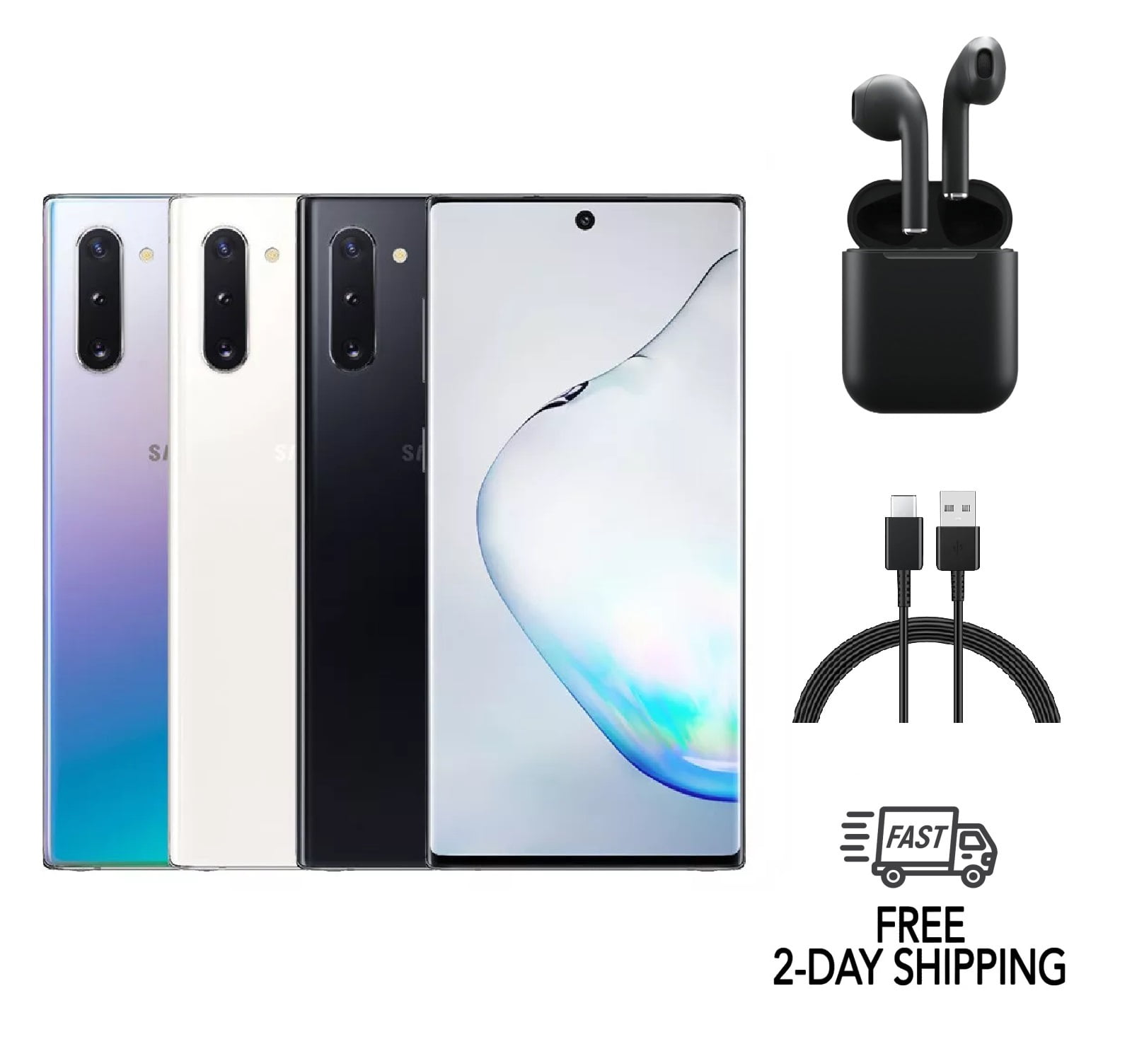 Pre-Owned Samsung Galaxy Note 10 N970U (Fully Unlocked) 256GB Aura Blue ...