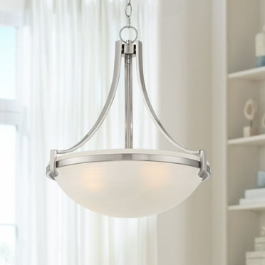 Possini Euro Design Major Brushed Nickel Mini Pendant 12 1/2" Wide ...