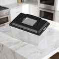 Black Portable Plastic Terrarium with Flip Lid & Ventilated Handle ...