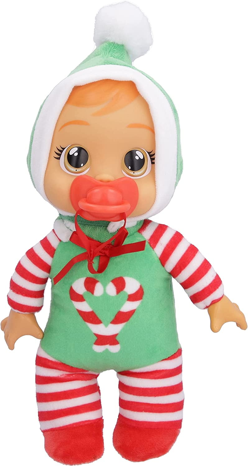 Cry Babies Tiny Cuddles Christmas Elfie Plush Figure - Walmart.com