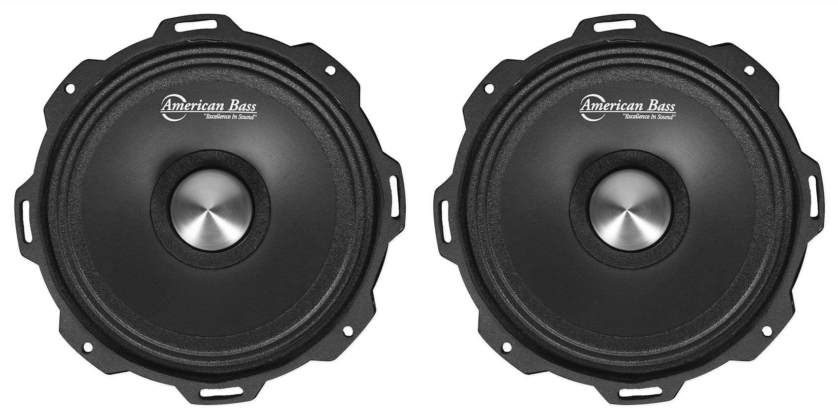 (2) American Bass GODFATHER 6.5" 600w Open Back Midrange Car Speakers ...