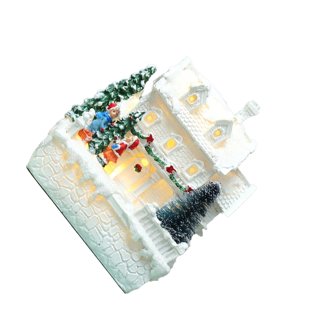 Click here for Ruiboury Christmas Village Ornament Led Lighted Ch... prices