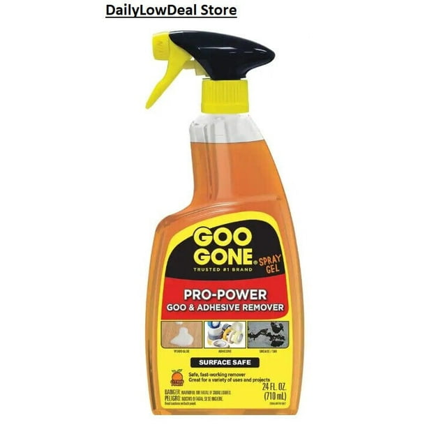 Goo Gone Adhesive Remover PRO POWER Spray Gel - 24 oz Remover Cleaner ...