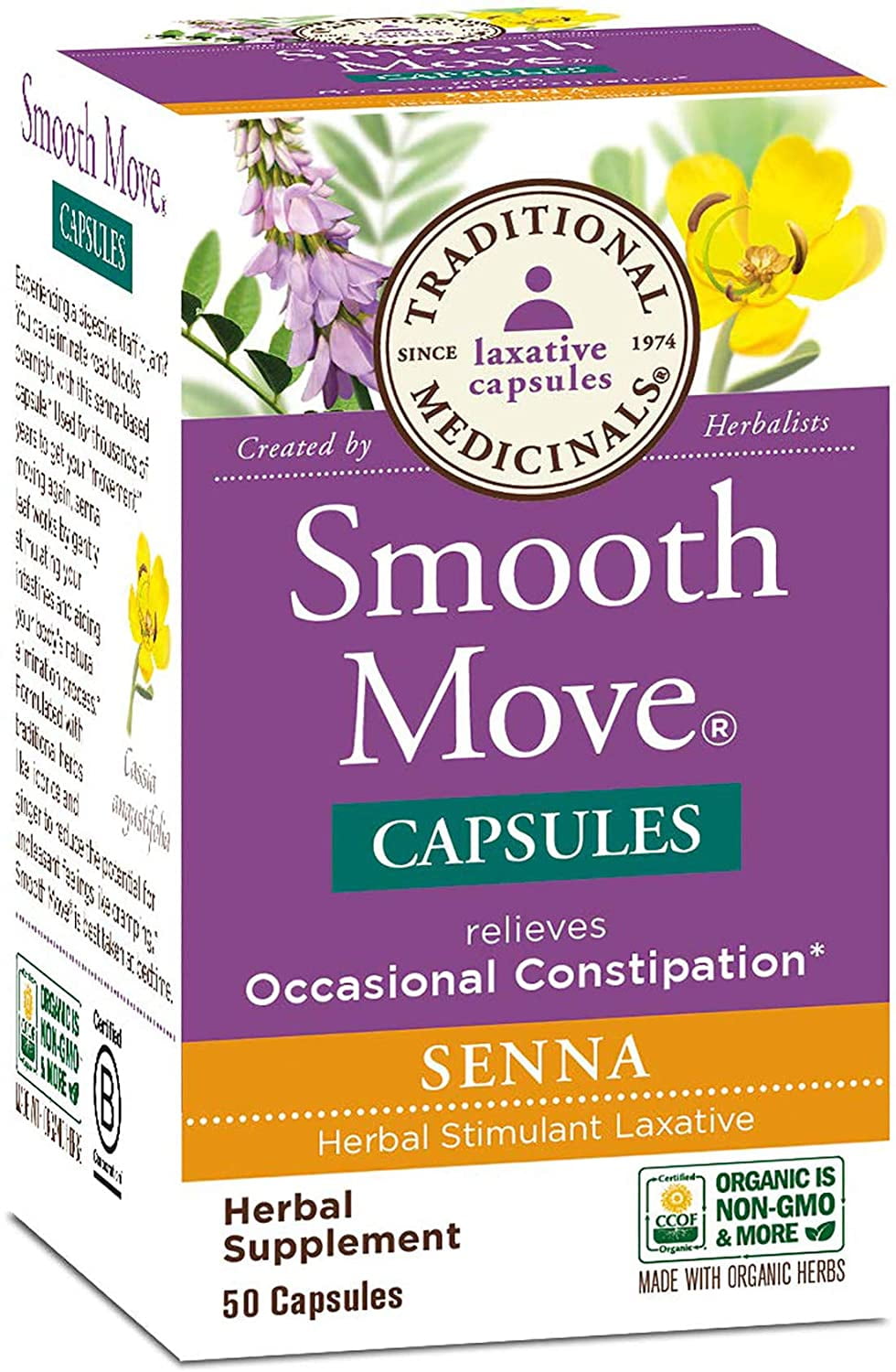 Traditional Medicinals Smooth Move Occasional Constipations, Senna ...