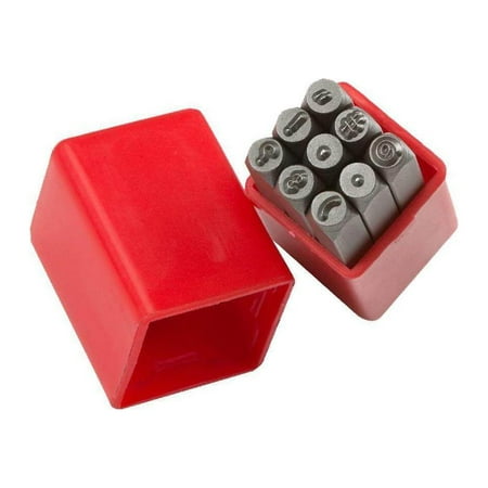 9 Pieces 4mm Metal Stamp Set Punctuation Punch Stamping Tool Carbon ...