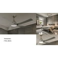 56" Minka Aire Transonic Brushed Nickel LED Ceiling Fan with Remote ...