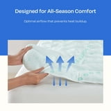 California Design Den Plush Full Size 3-Zone Quilted Cooling Mattress ...