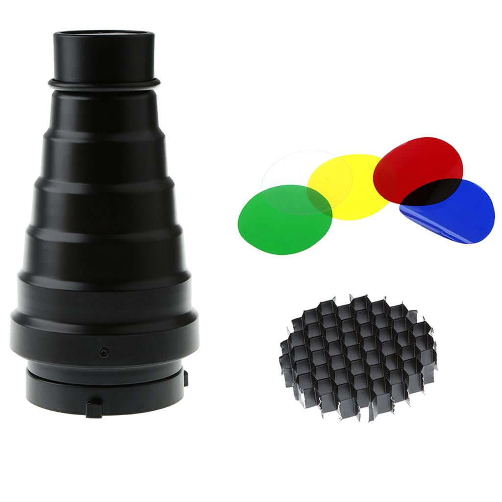 Photography Conical Snoot Beam Tube Screen Color Filter Set for Studio ...