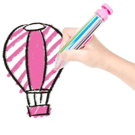 RXIRUCGD Office Supplies 8-in-1 Rotating Multi-color Crayon Does Not ...
